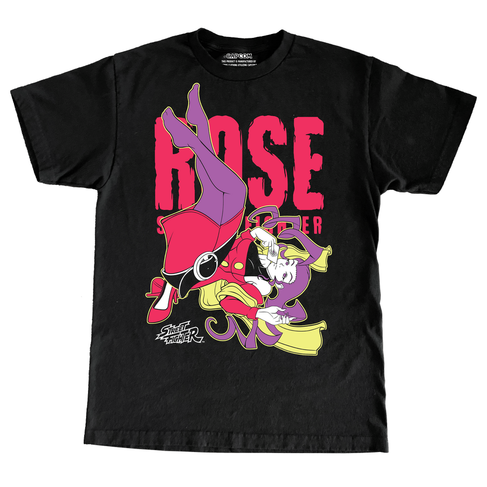 CAPCOM STREET FIGHTER ROSE "PIN-UP" TSHIRT. – Nerds Clothing